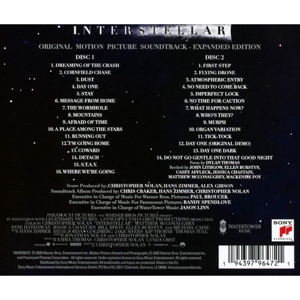 Interstellar (2014) [Expanded Edition] [2xCD] ⋆ Soundtracks Shop